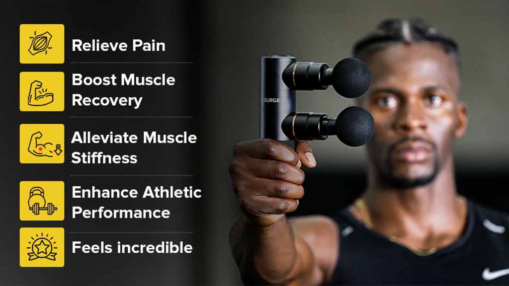 SURGE: The World’s First Dual-Head Massage Gun | Pain Relief - BackerCrew
