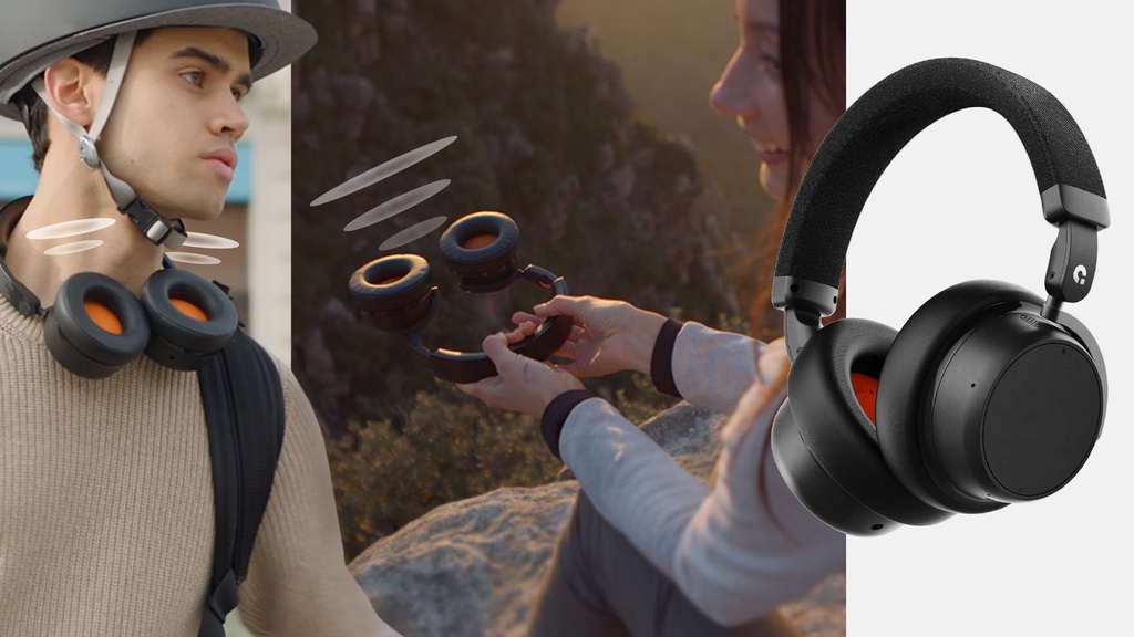 Neckphone TRi: headphone + neckspeaker + wireless speaker - Backercrew