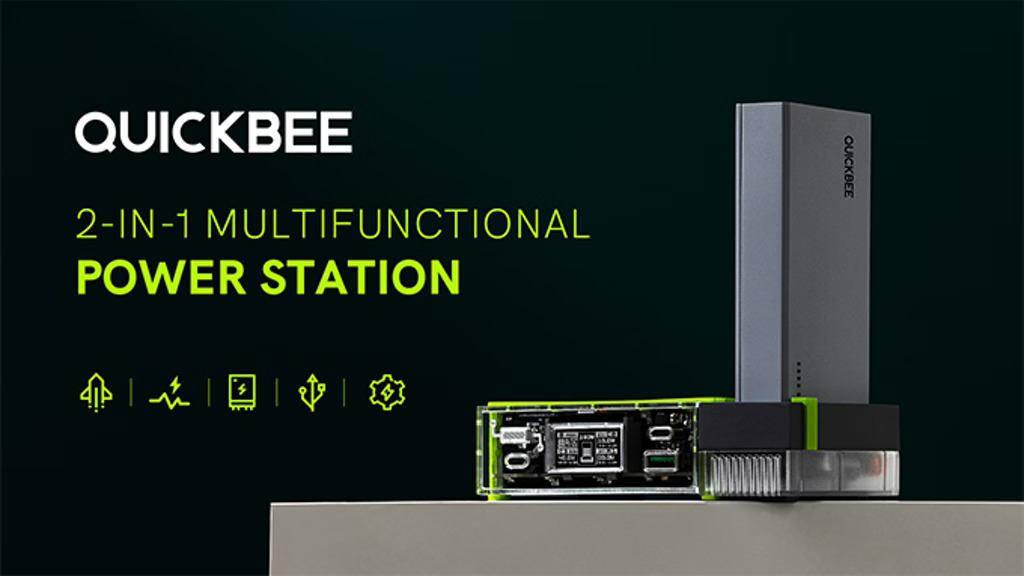 TEGIC Quickbee 2-in-1 Multifunctional Power Station - Backercrew