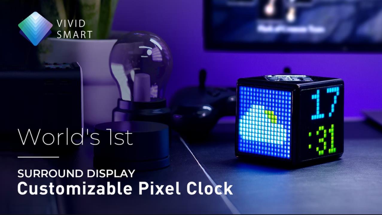 Pixeltime, Surround Display Pixel-Art Clock & Flip Timer - Backercrew