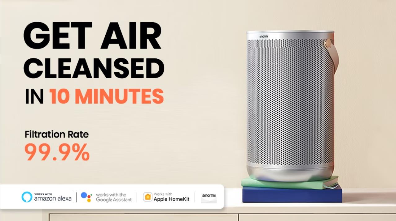 Smartmi P2: Get Your Air Cleansed in 10 Mins, Cordlessly - BackerCrew