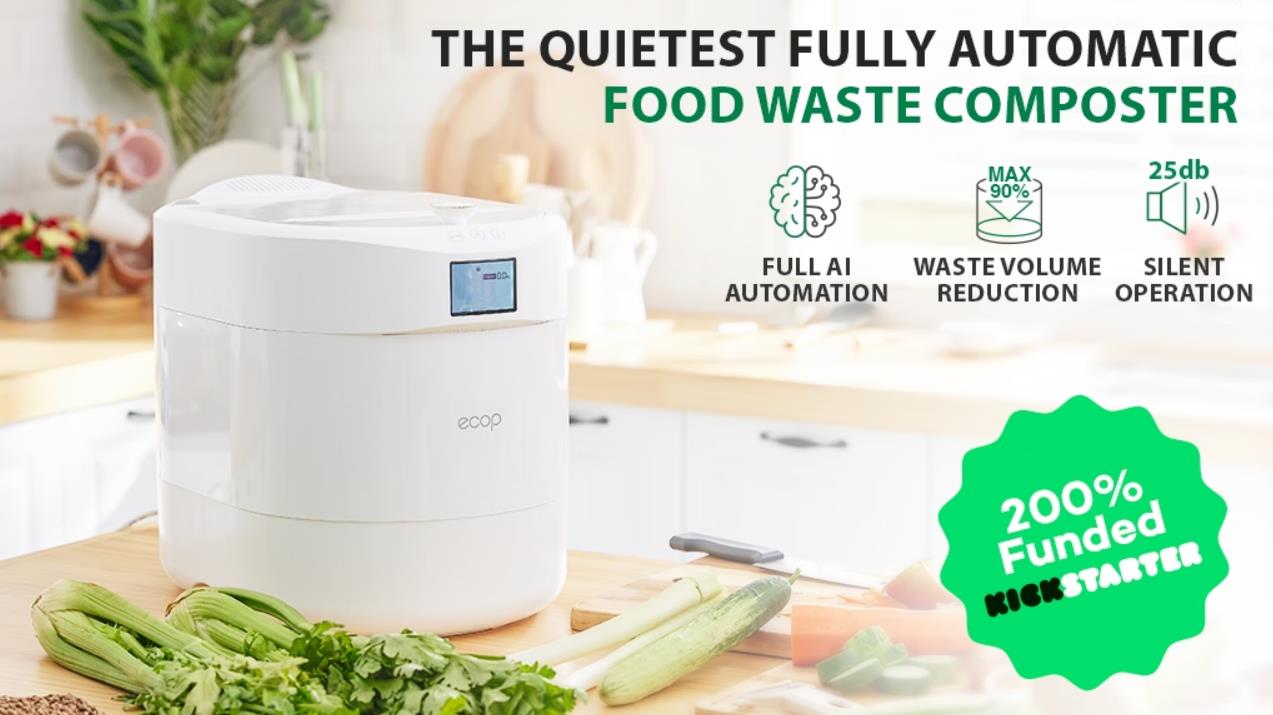 ecop: The Quietest Fully Automatic Food Waste Composter - Backercrew