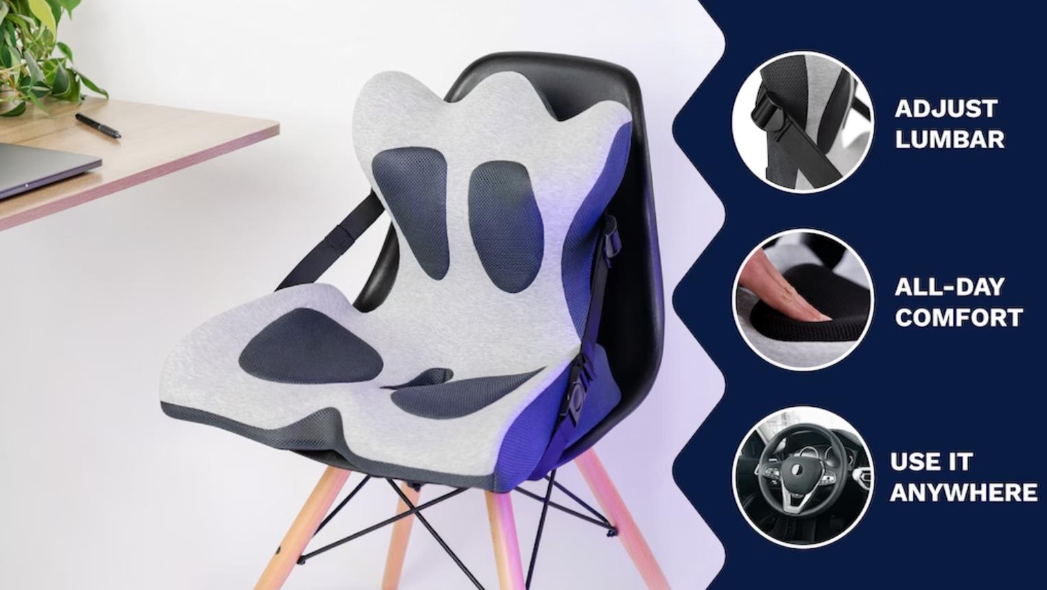 Doctor Developed Cushion for Better Posture 💻 ️ 🚘 - Backercrew