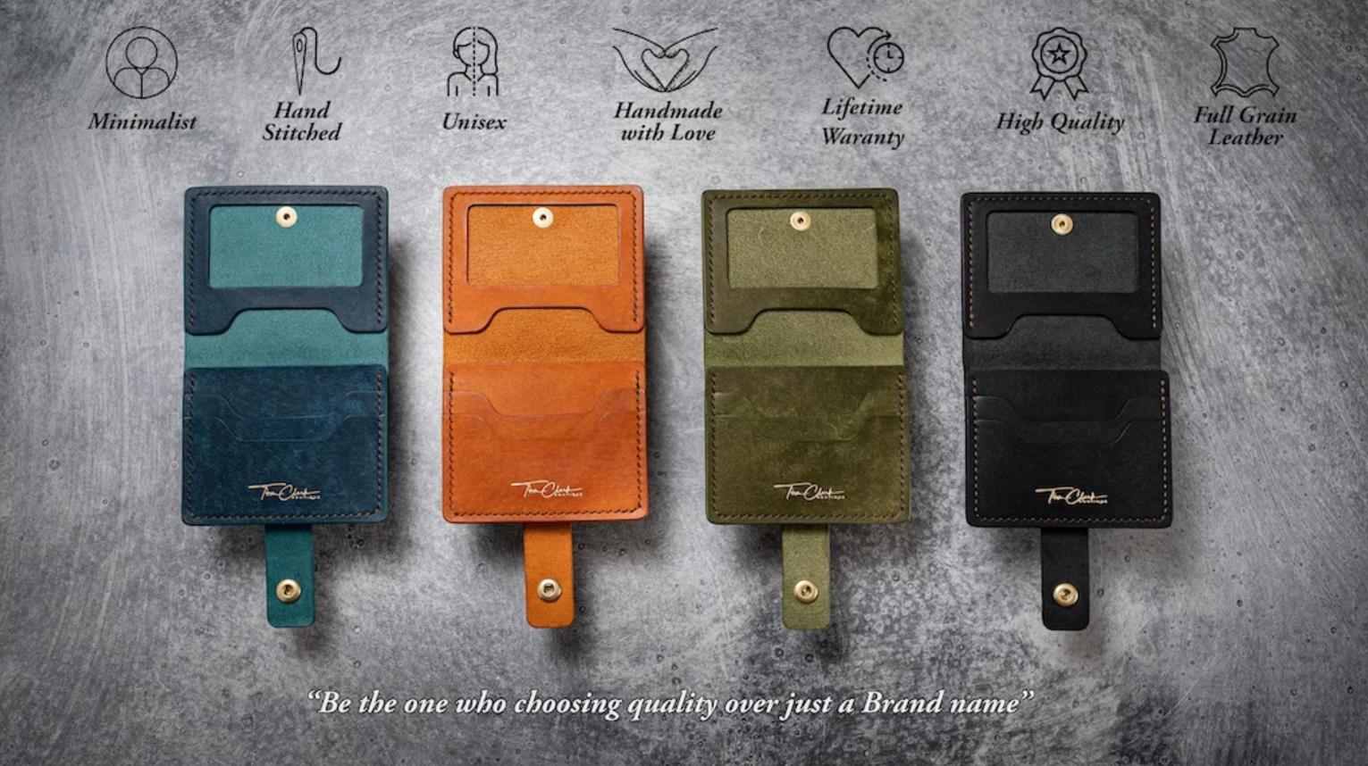 Handmade Chicago#5 Wallet: Stylish Minimalism - Backercrew