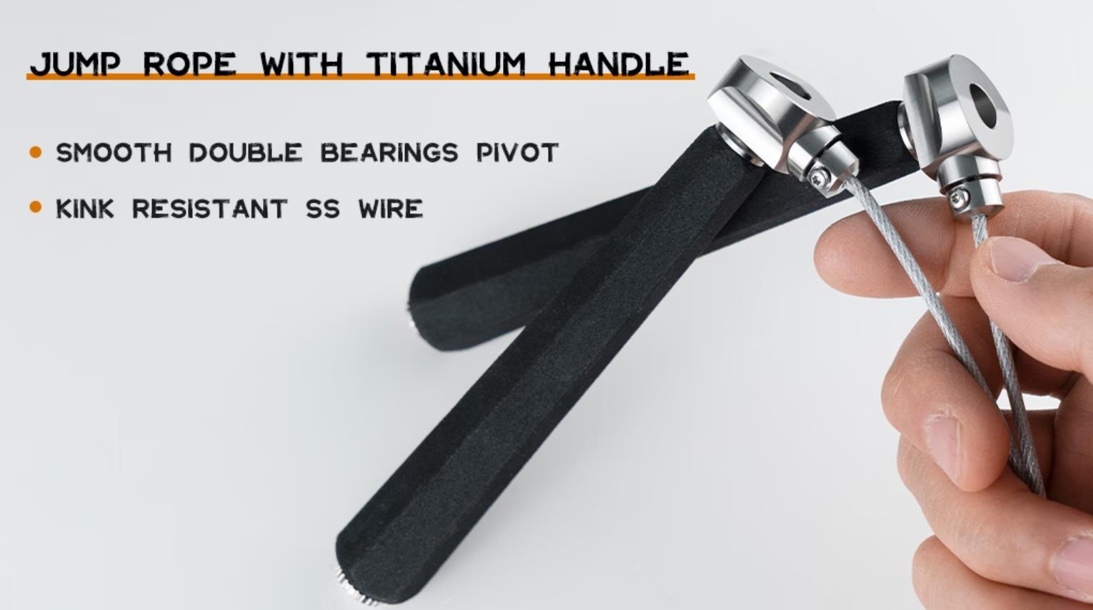 FLASH- The Sleek Jump Rope Made from Titanium by Titaner - Backercrew