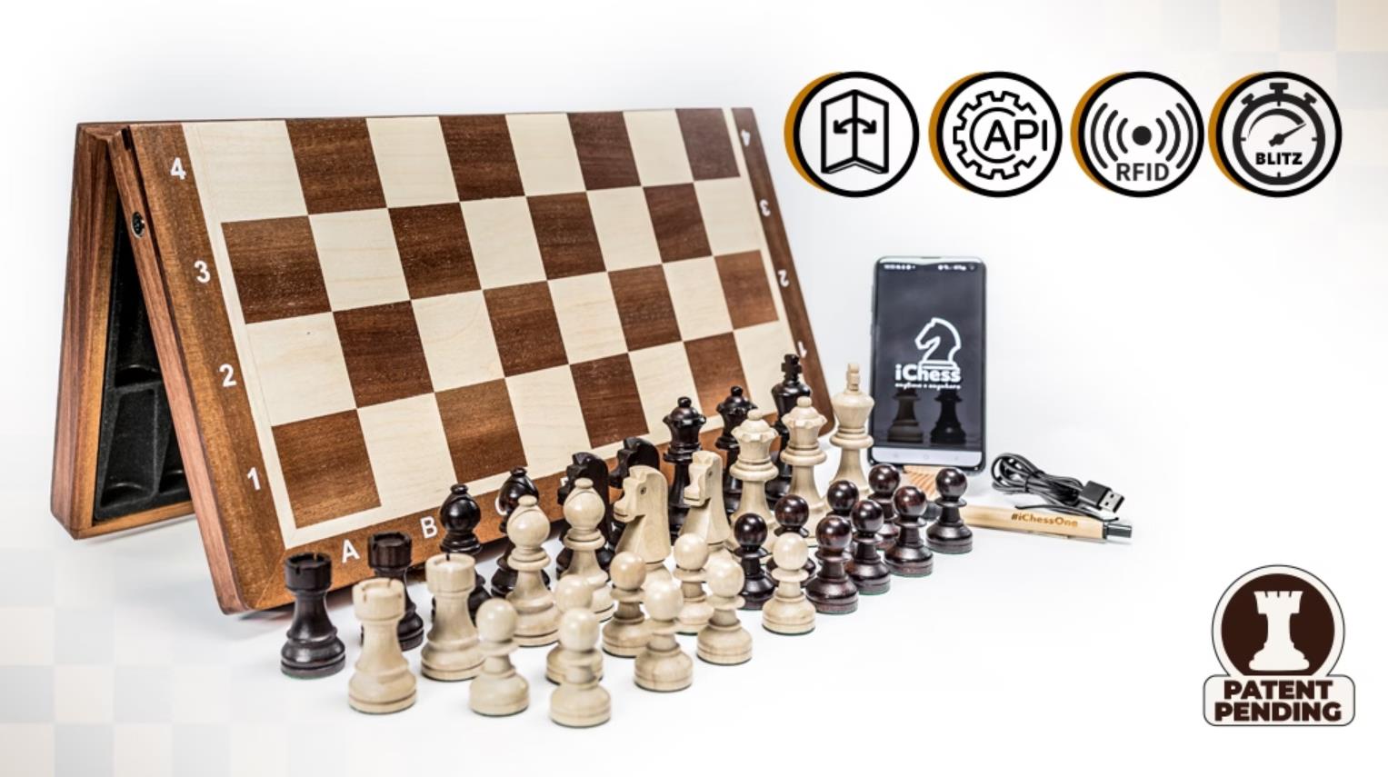 iChessOne: First Foldable Electronic Chessboard|Made of Wood - BackerCrew