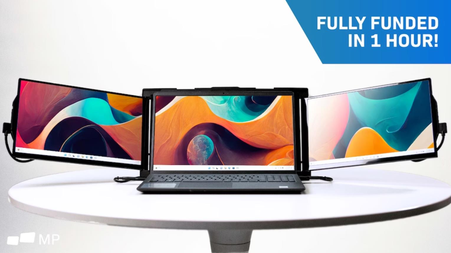 Trio & Trio Max: Upgraded triple-screen laptop monitors - Backercrew