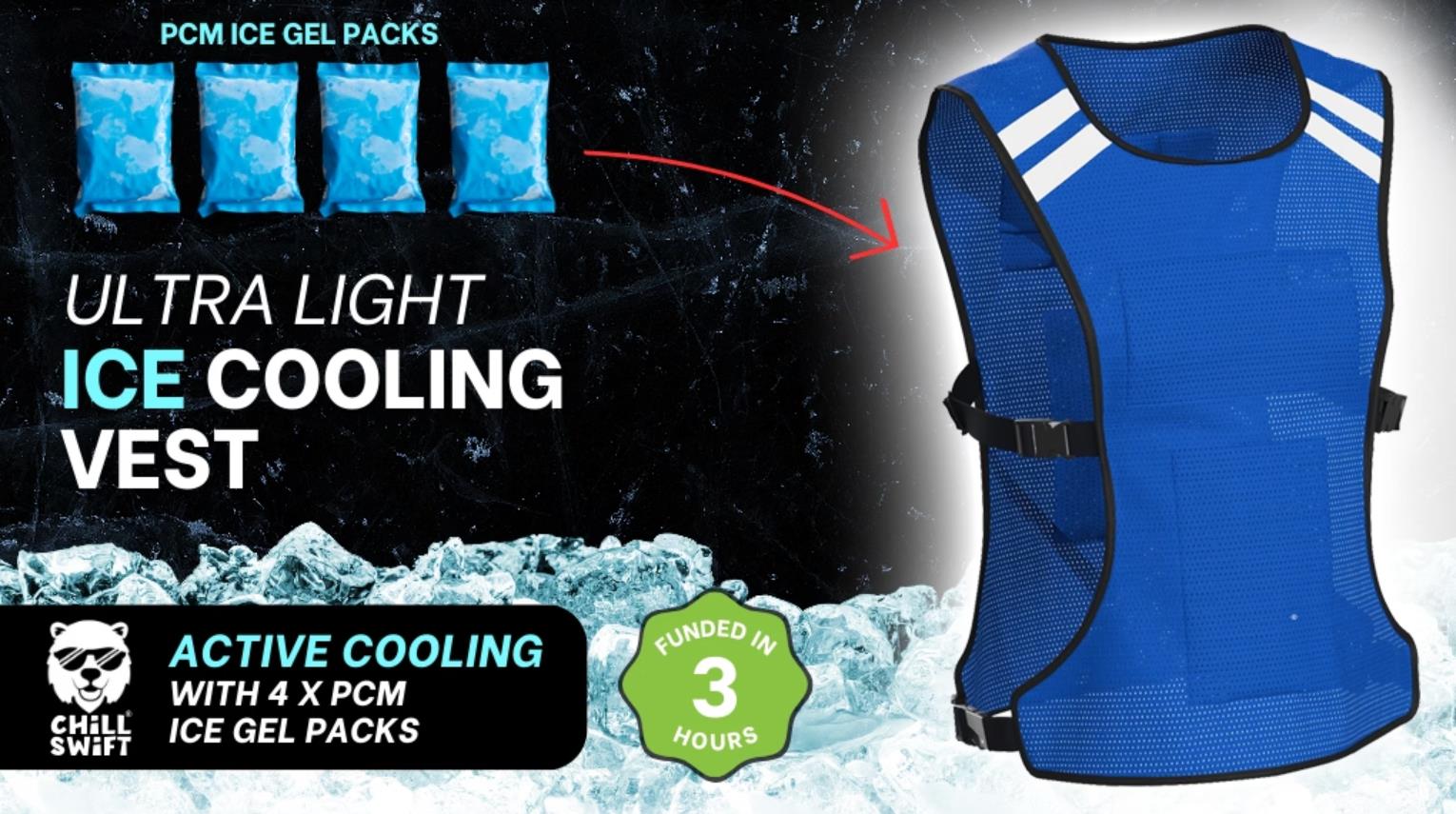 CHILLSWIFT® | Ultra Light Ice Cooling Vest - Backercrew
