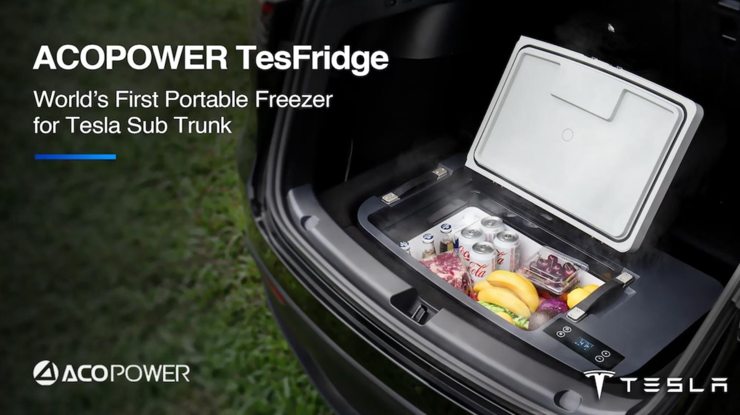 World’s First Portable Freezer for Tesla Sub-Trunk - Backercrew