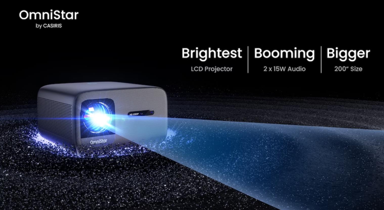 OmniStar L80: Brightest LCD Projector with Booming Sound - Backercrew