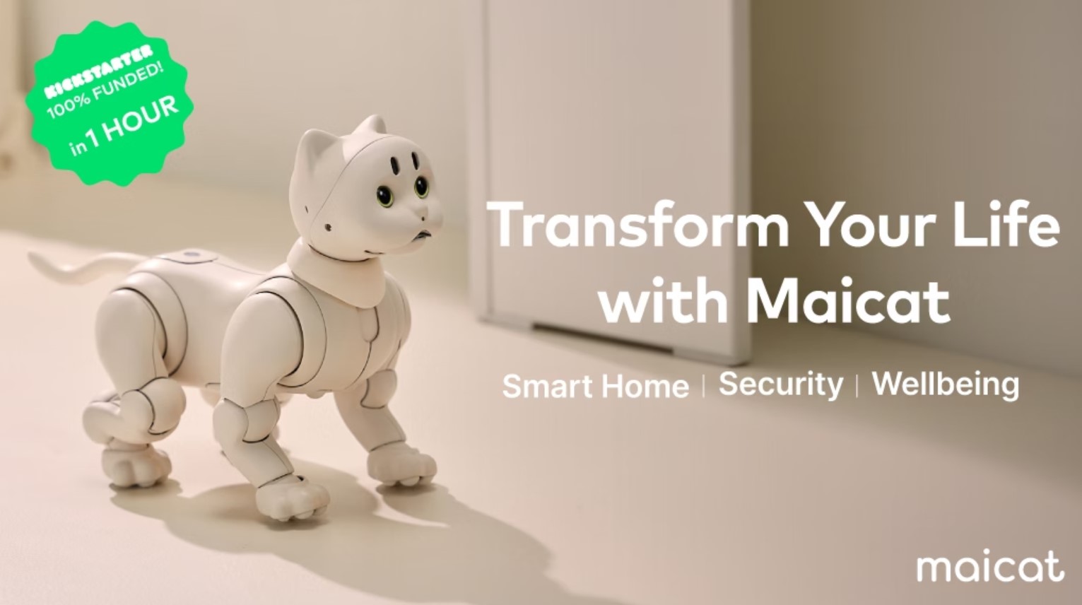 Meet Maicat: The Smart Home AI Robot Cat + Learning Platform - Backercrew