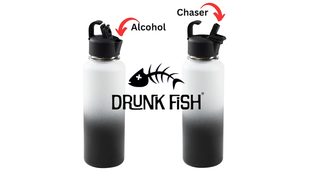 Drunk Fish Lid and/or Bottle: Your Portable Party Companion! - Backercrew