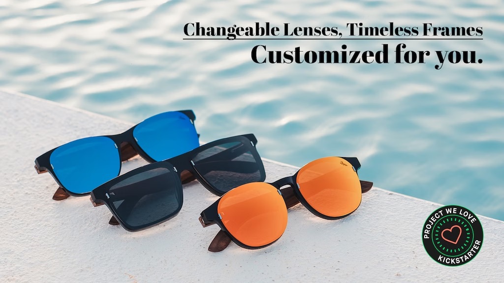 Eyewood – Wooden & Acetate Sunglasses with Changeable Lenses - BackerCrew