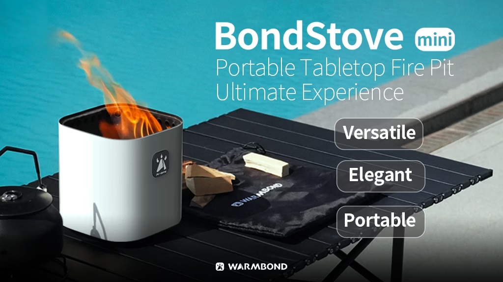 BondStove Mini: Unique Tabletop Smokeless Fire Pit - Backercrew