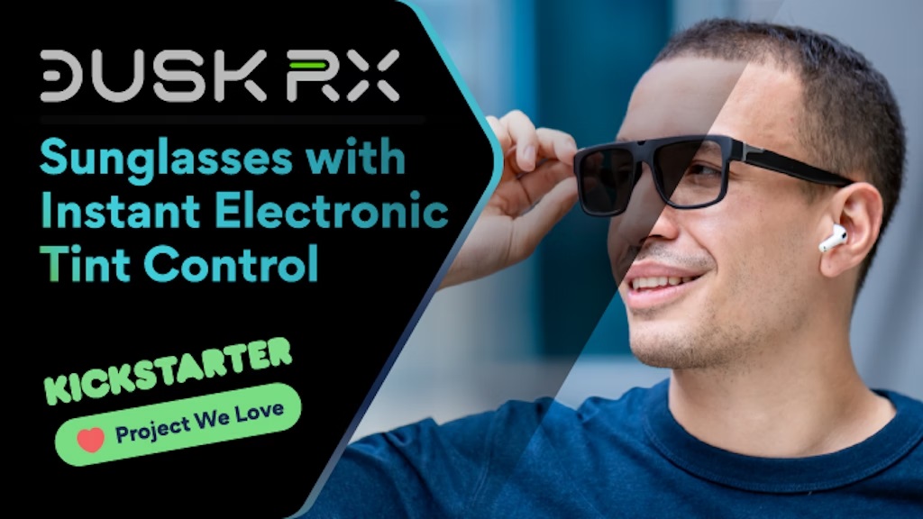 Dusk Rx: Premium Smart Glasses with Electronic Tint Control - Backercrew
