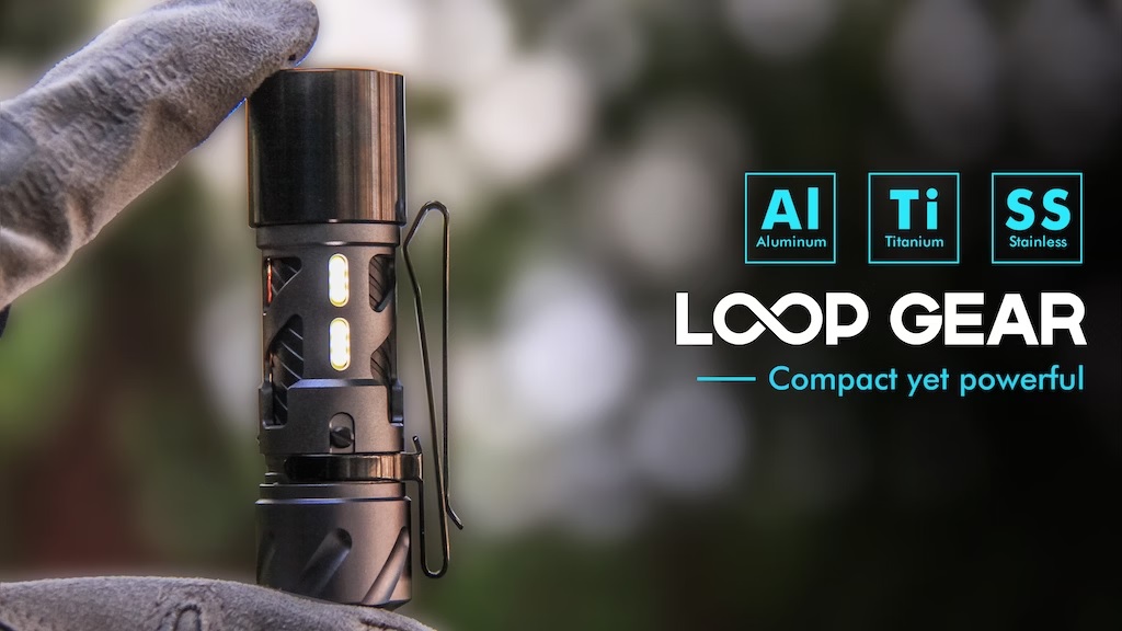 LOOP GEAR: Ultra Compact 360° Illuminating EDC Flashlight - BackerCrew