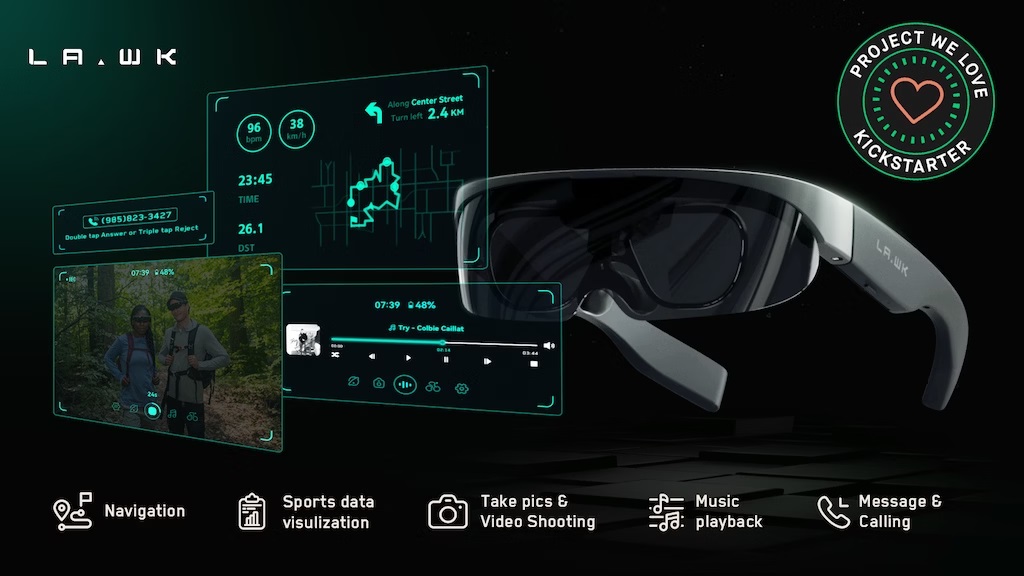 LAWK ONE：AR Glasses for Outdoor Adventure - Backercrew