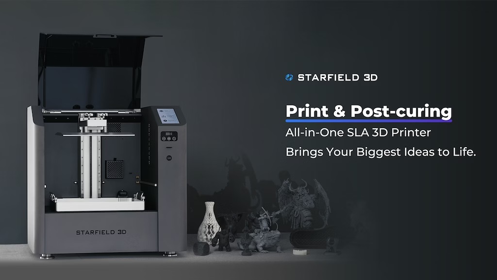 STARFIELD 3D, Print & Post-curing All-in-One SLA 3D Printer - BackerCrew