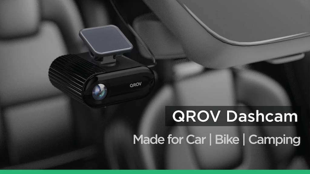 QROV Dashcam: Universal 510° Dashcam for Car, Bike & Camping - Backercrew
