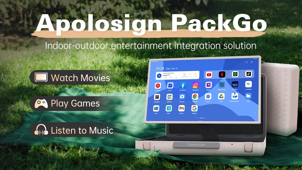 Apolosign PackGo: 27″ Smart Screen Packed in Your Briefcase - Backercrew
