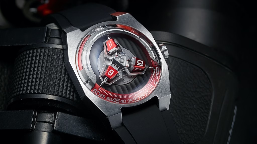 The Angles Cerberus- A 3-Armed Wandering Rotating Hour Watch - Backercrew