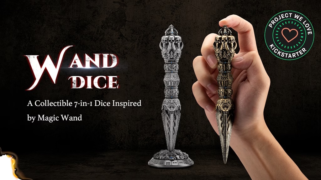 Wand Dice, Collectible 7-in-1 Dice Inspired by Magic Wand - BackerCrew