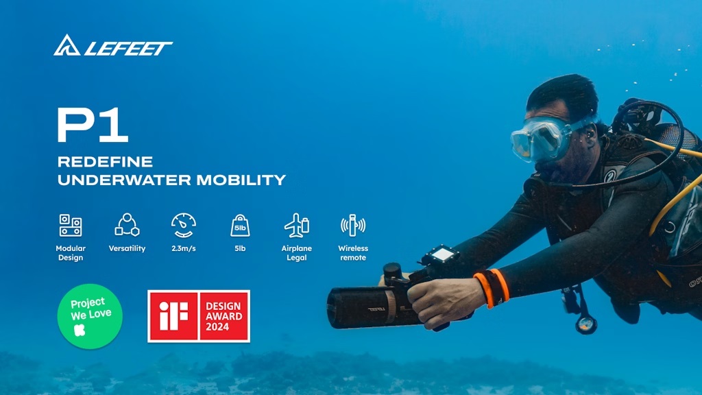 LEFEET P1: Versatile Underwater Scooter With Modular Design - Backercrew