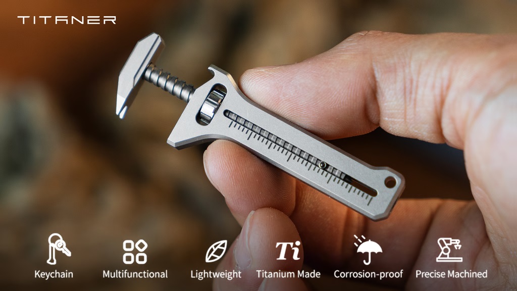 TiSpanner 2.0 Compact Titanium Multitool - Backercrew