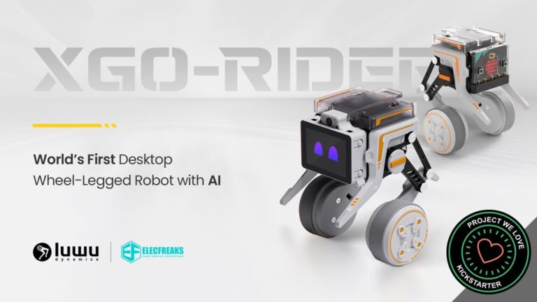 XGO-Rider, World’s First Desktop Wheel-Legged Robot with AI - Backercrew