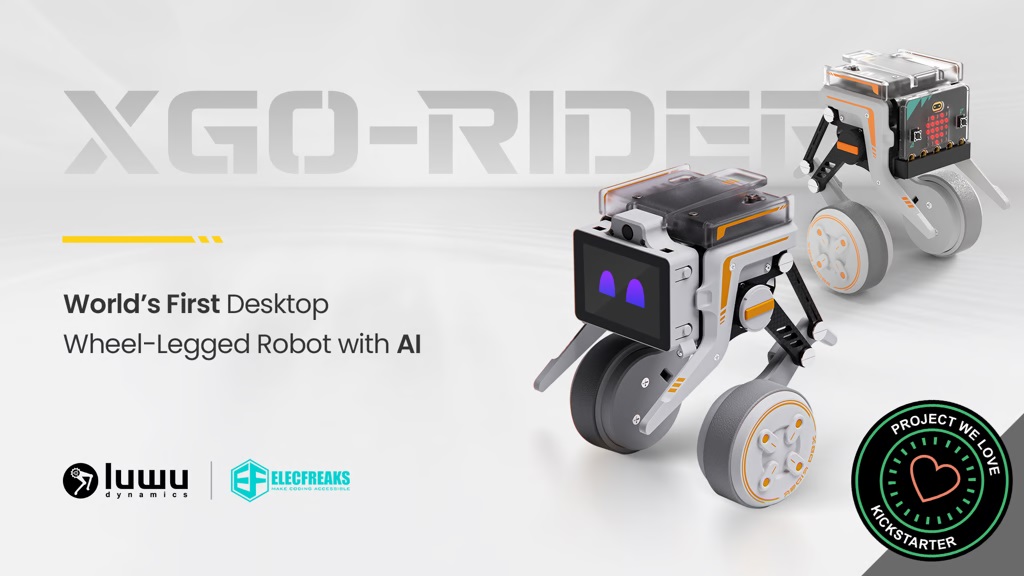 XGO-Rider, World’s First Desktop Wheel-Legged Robot with AI - BackerCrew