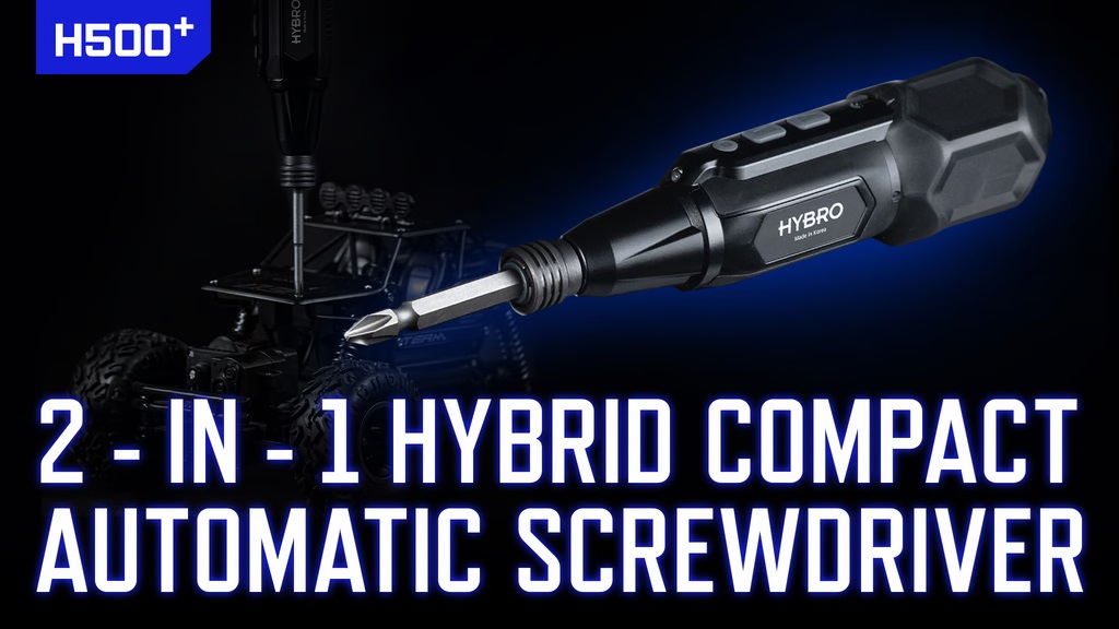 2-in-1 Compact Hybrid Power Screwdriver: H500+ - Backercrew