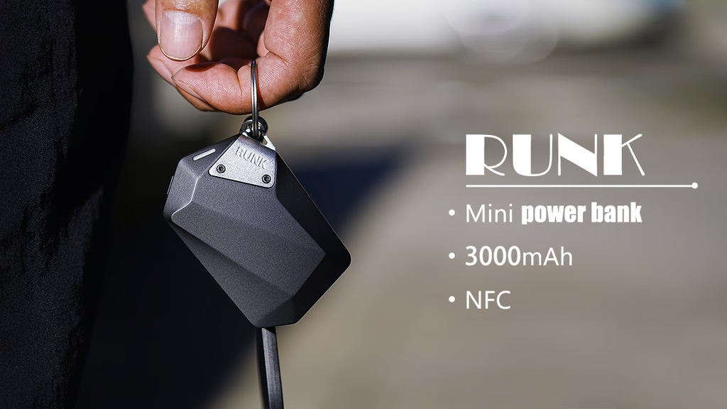 RUNK: The world’s smallest stylish mini portable power bank - Backercrew