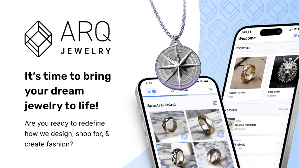 ARQ | Design CUSTOM jewelry | Delivered to your doorstep! - Backercrew