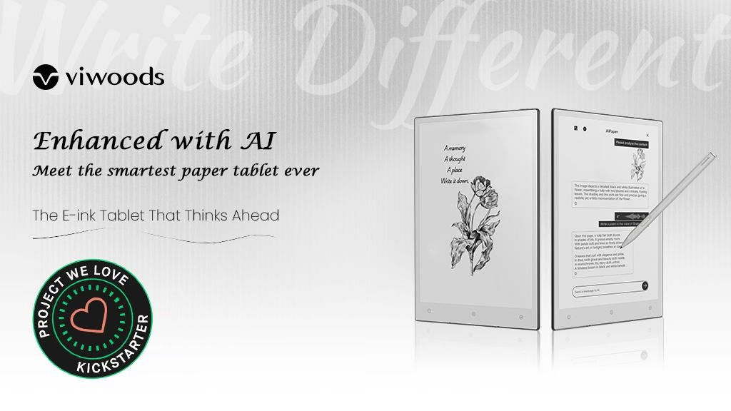 Viwoods AiPaper Carta 1300 E Ink Tablet - BackerCrew