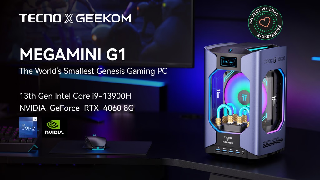 MEGAMINI G1: World’s Smallest Liquid-Cooled Gaming Mini PC - BackerCrew