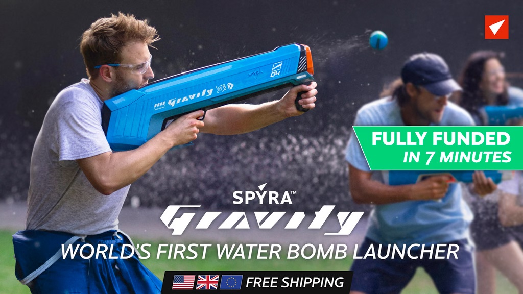 SpyraGravity: THE WORLD’S FIRST WATER BOMB LAUNCHER - Backercrew