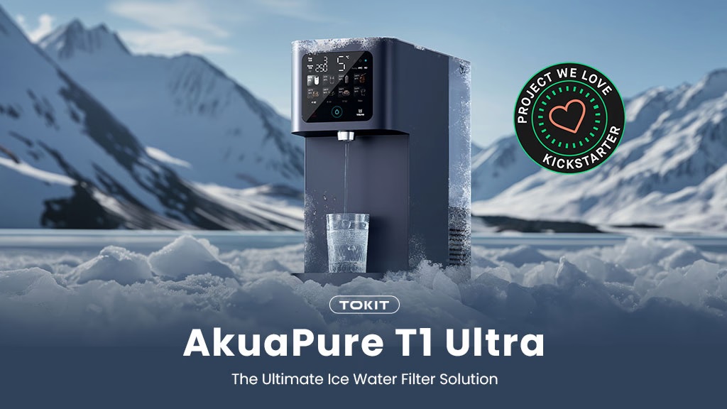 TOKIT AkuaPure T1 Ultra Ice Countertop Water Filter - Backercrew