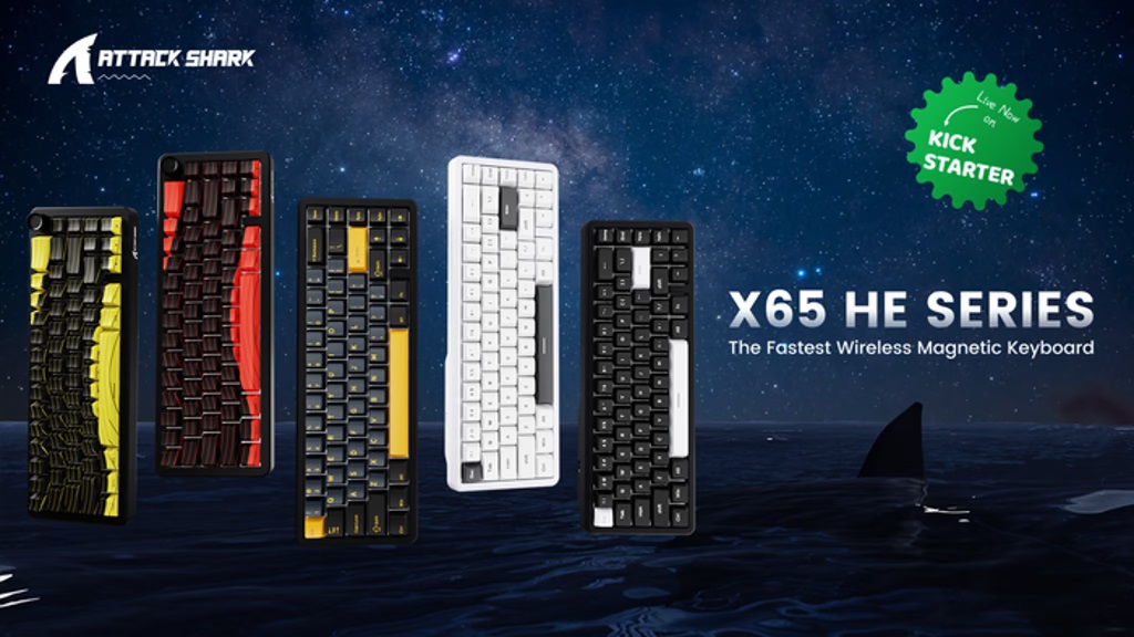 ATTACK SHARK X65 HE & X65PRO HE, Rapid Trigger Keyboard - Backercrew